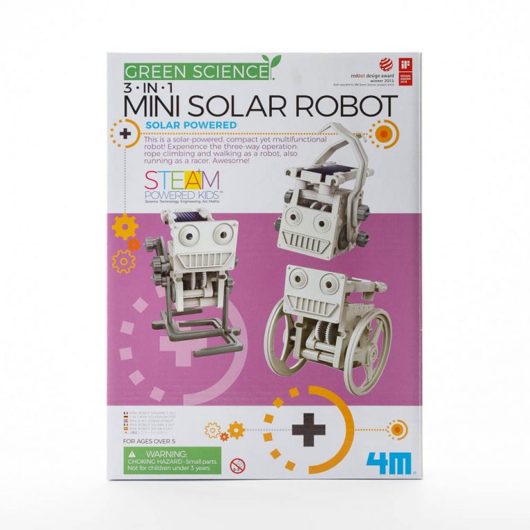 3 in 1 Mini Solar Robot Kit by 4M - RAM Shop