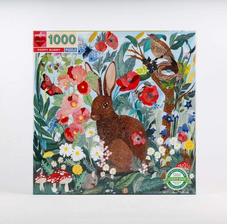 Poppy Bunny 1000 Piece Puzzle by Eeboo - RAM Shop