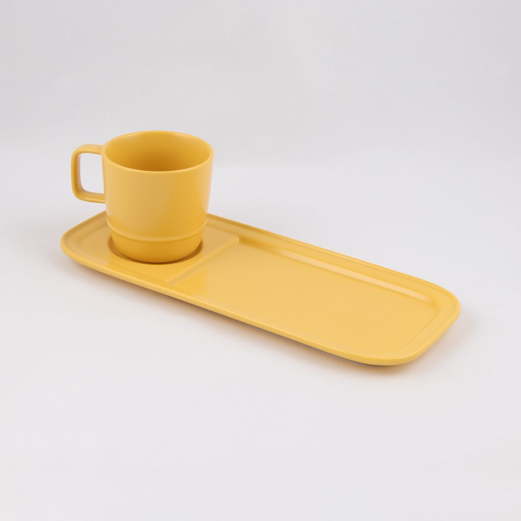 Yellow Mug and Rectangle Plate Set by Abbott - RAM Shop