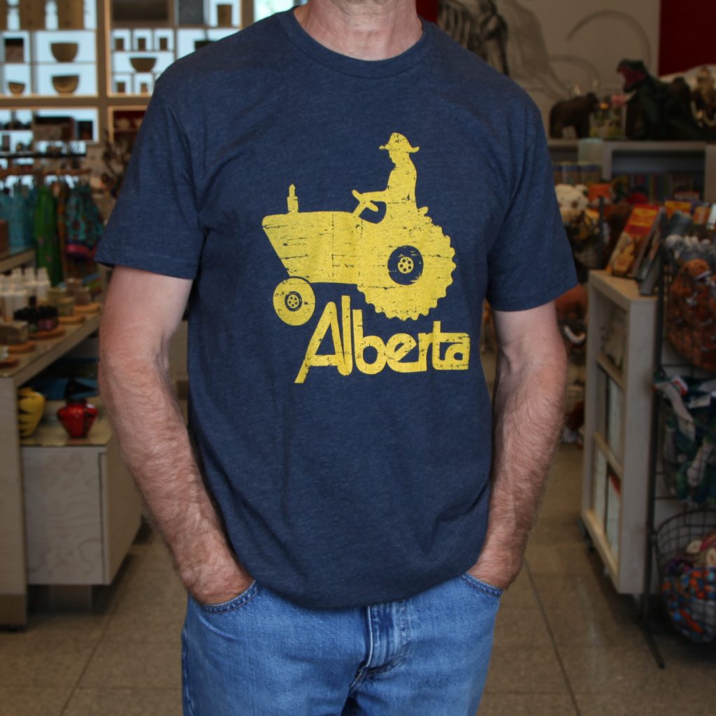 Alberta Navy Tractor T-Shirt Size: M by OIe Originals - RAM Shop