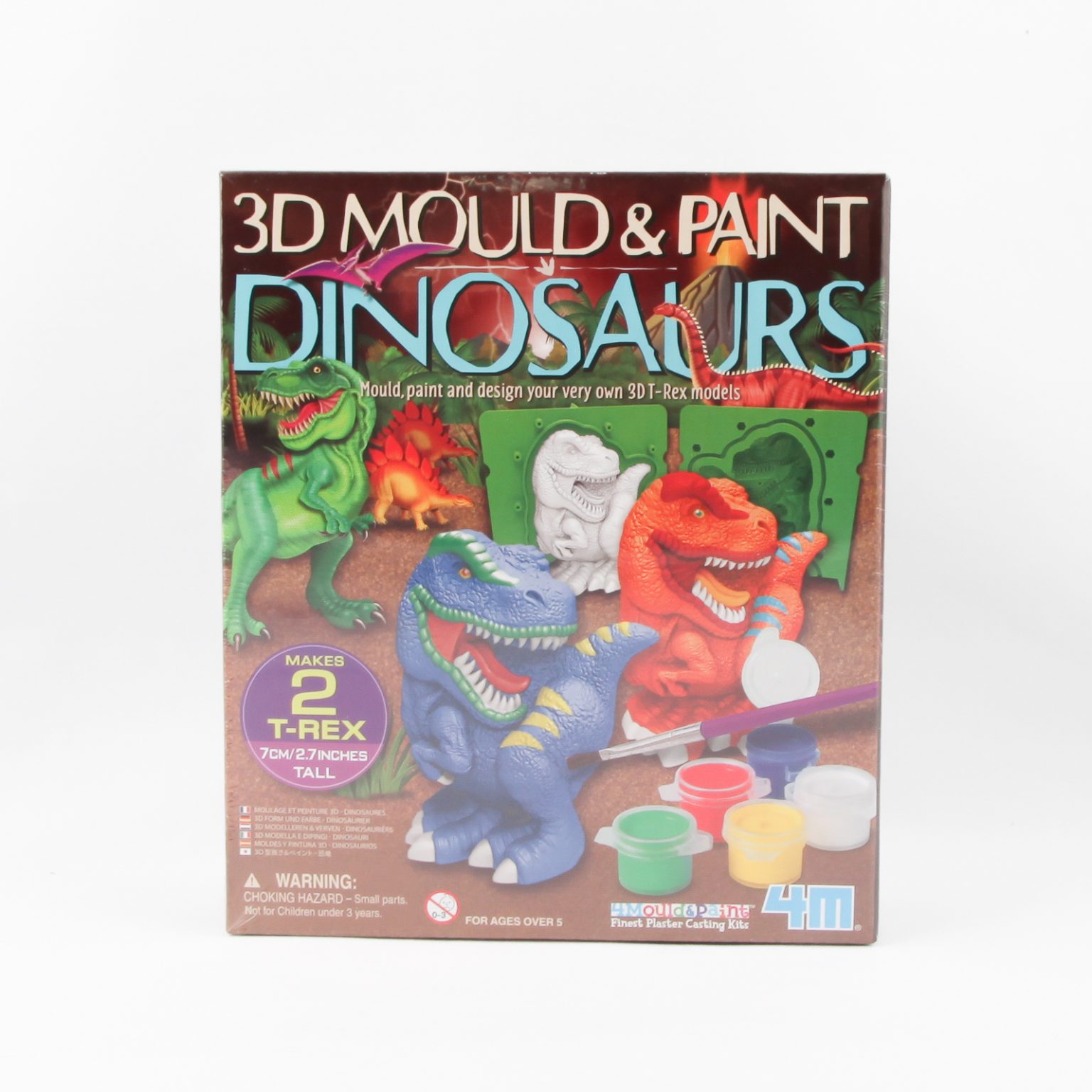 3D Mould & Paint Dinosaurs by 4M - RAM Shop
