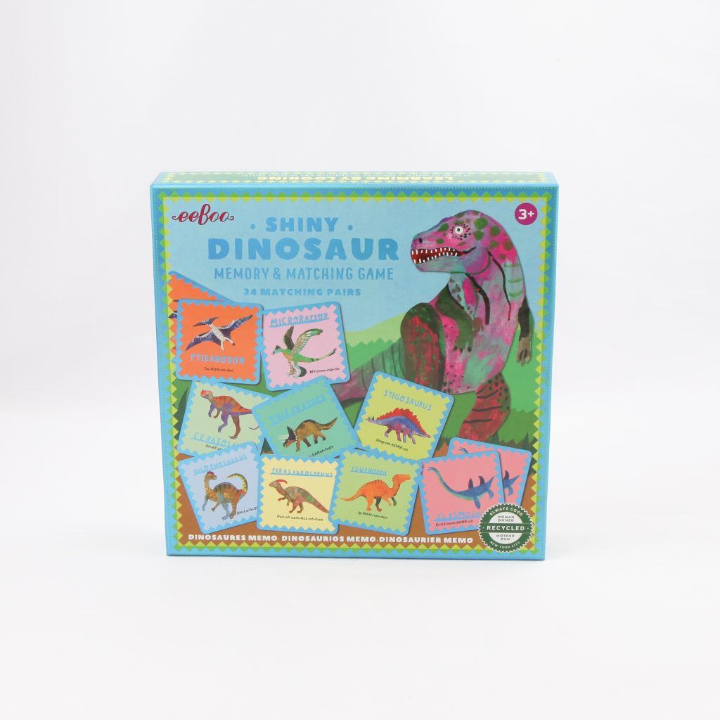 Shiny Dinosaur Memory and Matching Game by Eeboo - RAM Shop