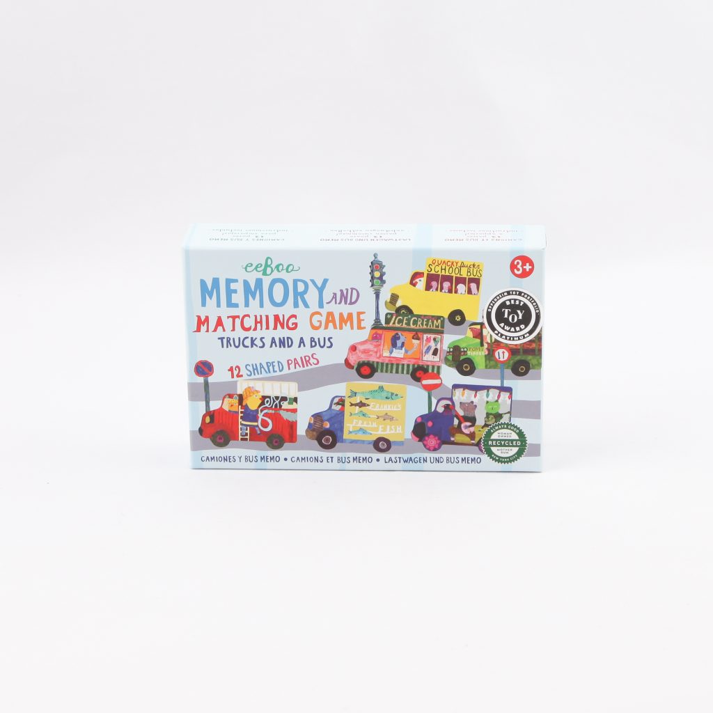 Trucks and Bus Memory Matching Game by Eeboo - RAM Shop
