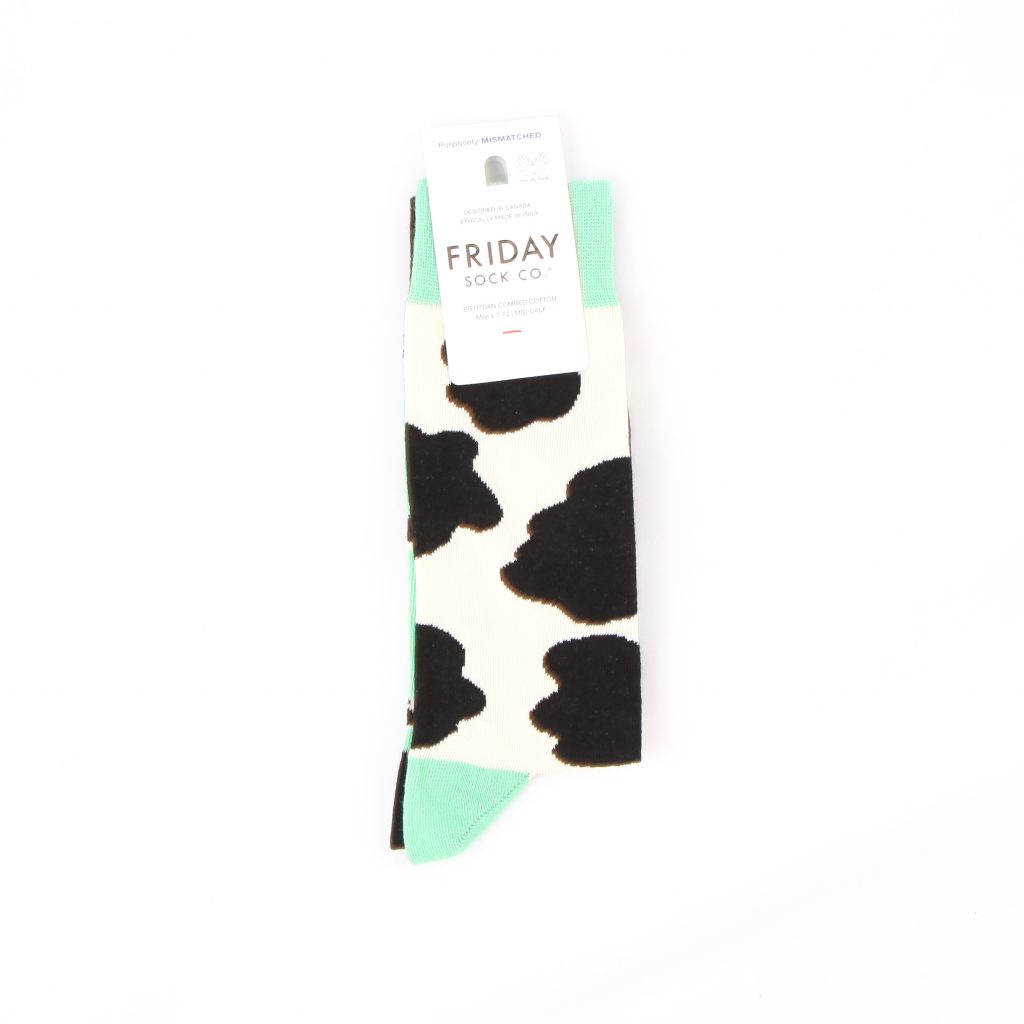Mismatched Cow Socks by Friday Sock Co. - RAM Shop