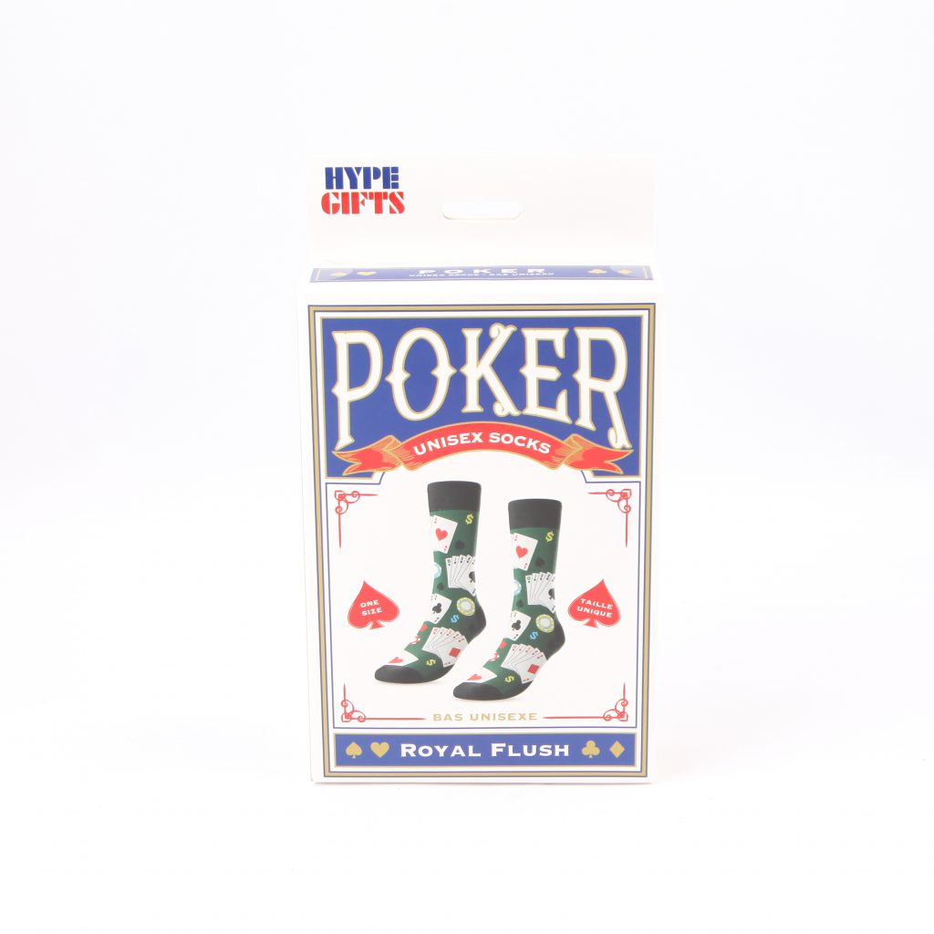Royal Flush Poker Socks by Main and Local - RAM Shop