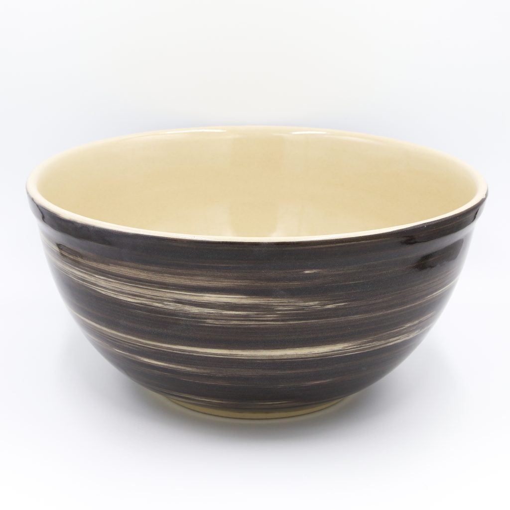 Grey Stripes 12" Medalta Ware Reproduction Bowl by Medalta - RAM Shop