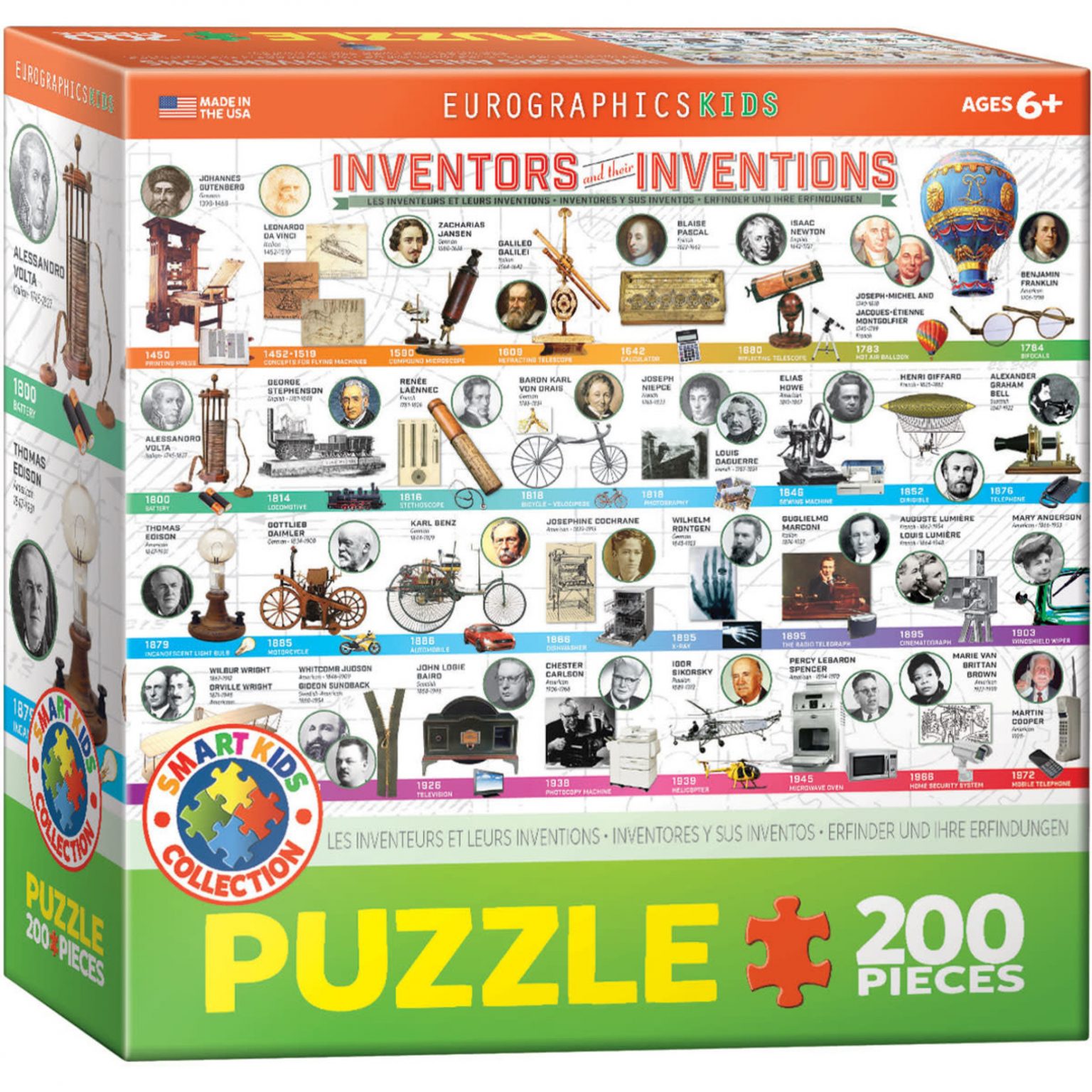 Inventors and their Inventions 200-Piece Puzzle by EuroGraphics - RAM Shop