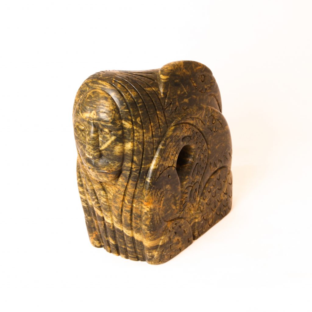 Large Soapstone Sculpture by Roy Salopree - RAM Shop