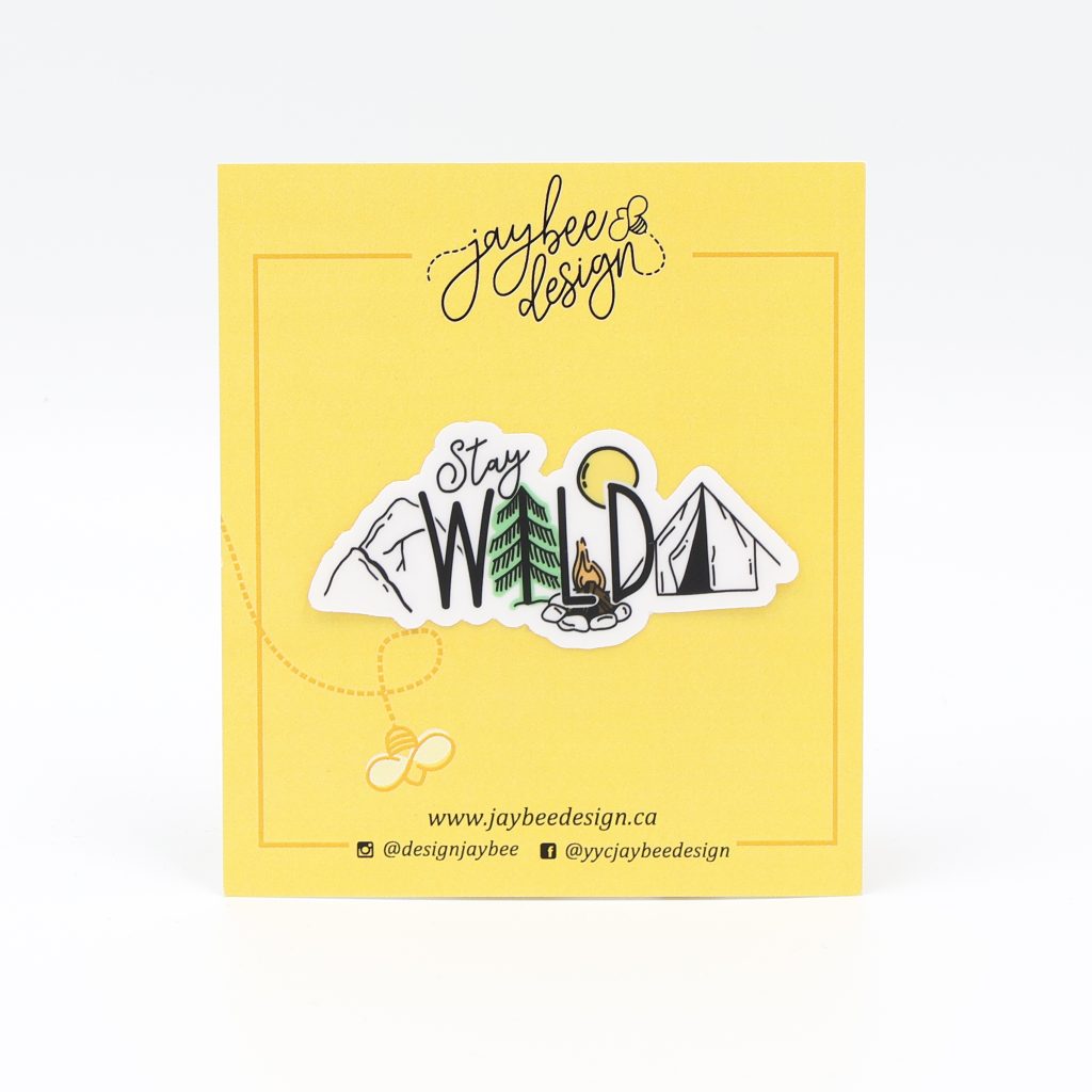 "Stay Wild" Sticker by Jaybee Design - RAM Shop