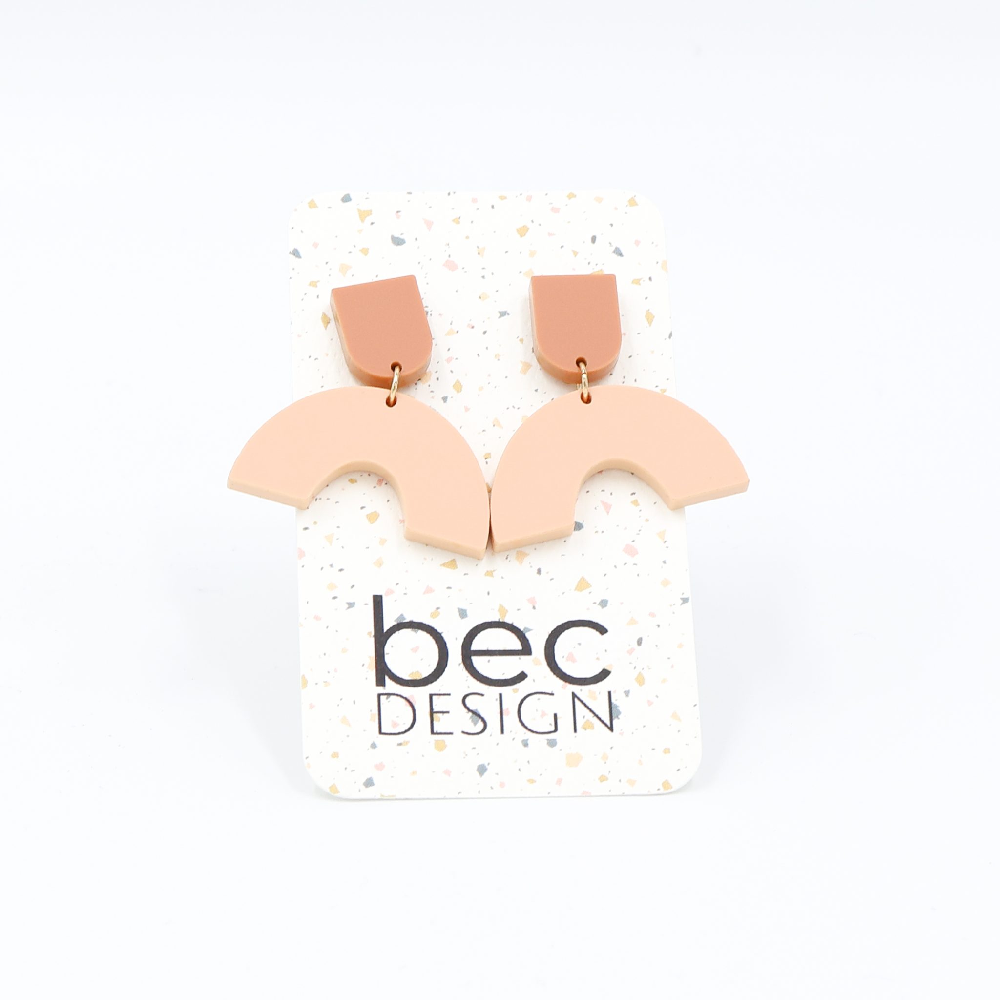 Terracotta and Peach Briar Earrings by Bec Design - RAM Shop