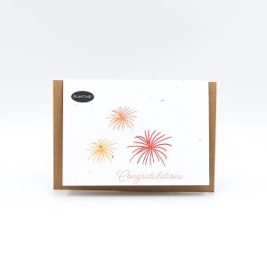 Congratulations Fire Work Plantable Greeting Card by Plantable ...