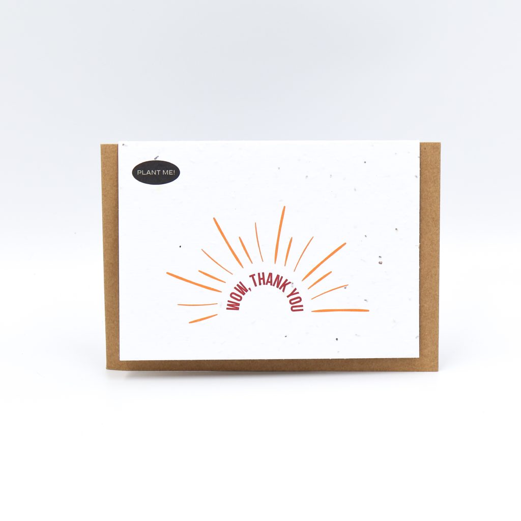 Wow, Thank You! Plantable Greeting Card by Plantable Greetings - RAM Shop