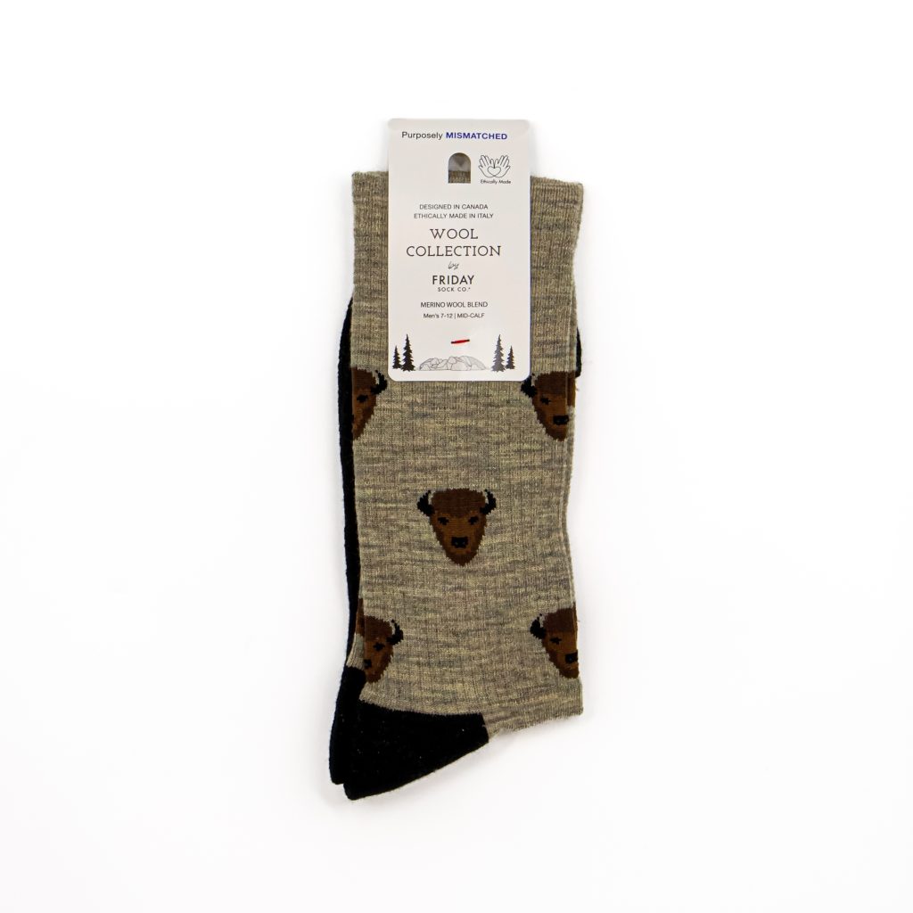 Men's Mismatched Bison Socks by Friday Sock Co. - RAM Shop