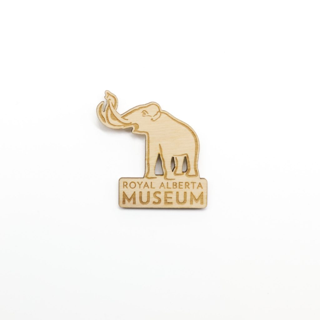 Royal Alberta Museum Mammoth Wooden Magnet - RAM Shop