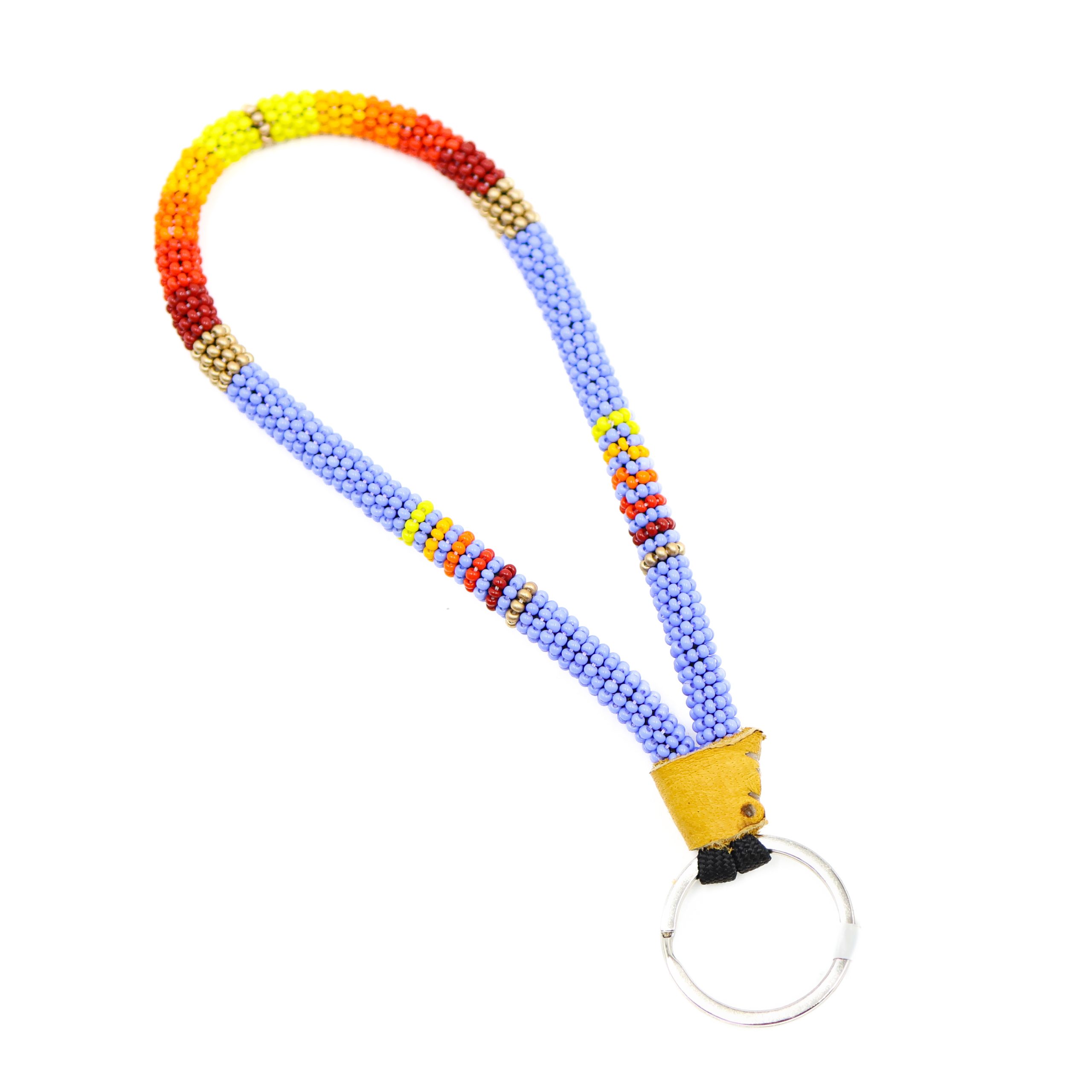 Light Blue Beaded Wristlet by Roger Bull - RAM Shop