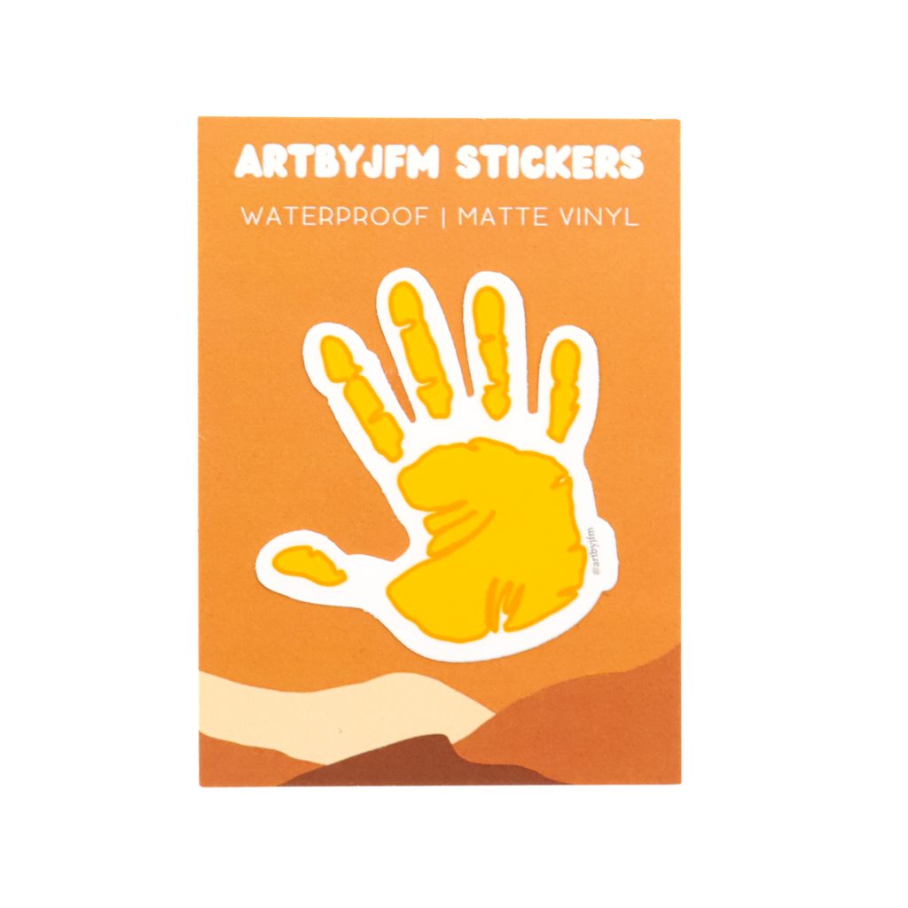 Every Child Matters Hand Sticker by artbyJFM - RAM Shop