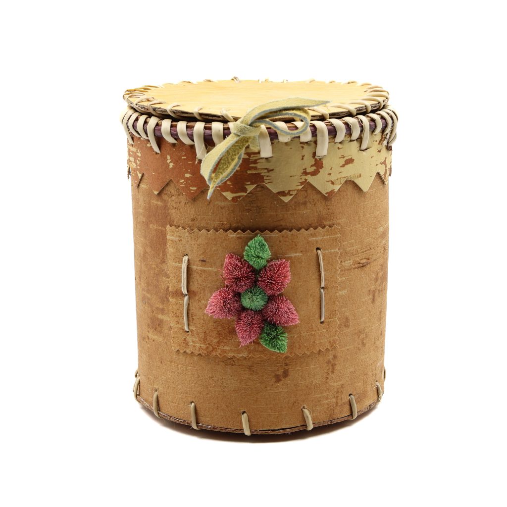 Birch Basket – Pink Point Flower by Dolly Metchooyeah - RAM Shop