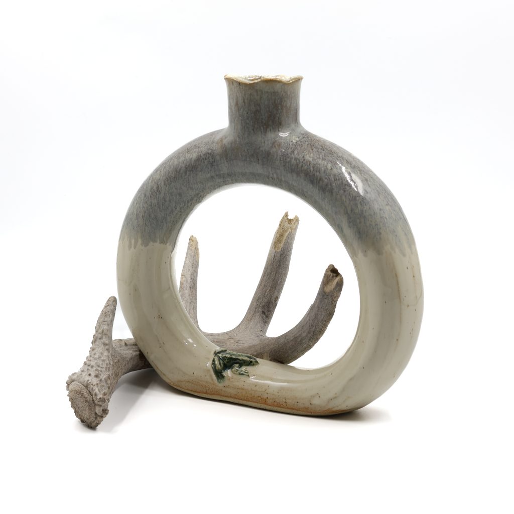 Antler & Frog Vase by Linden House Pottery - RAM Shop
