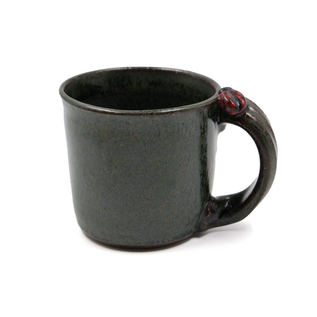 Green Ladybug Mug by Linden House Pottery - RAM Shop