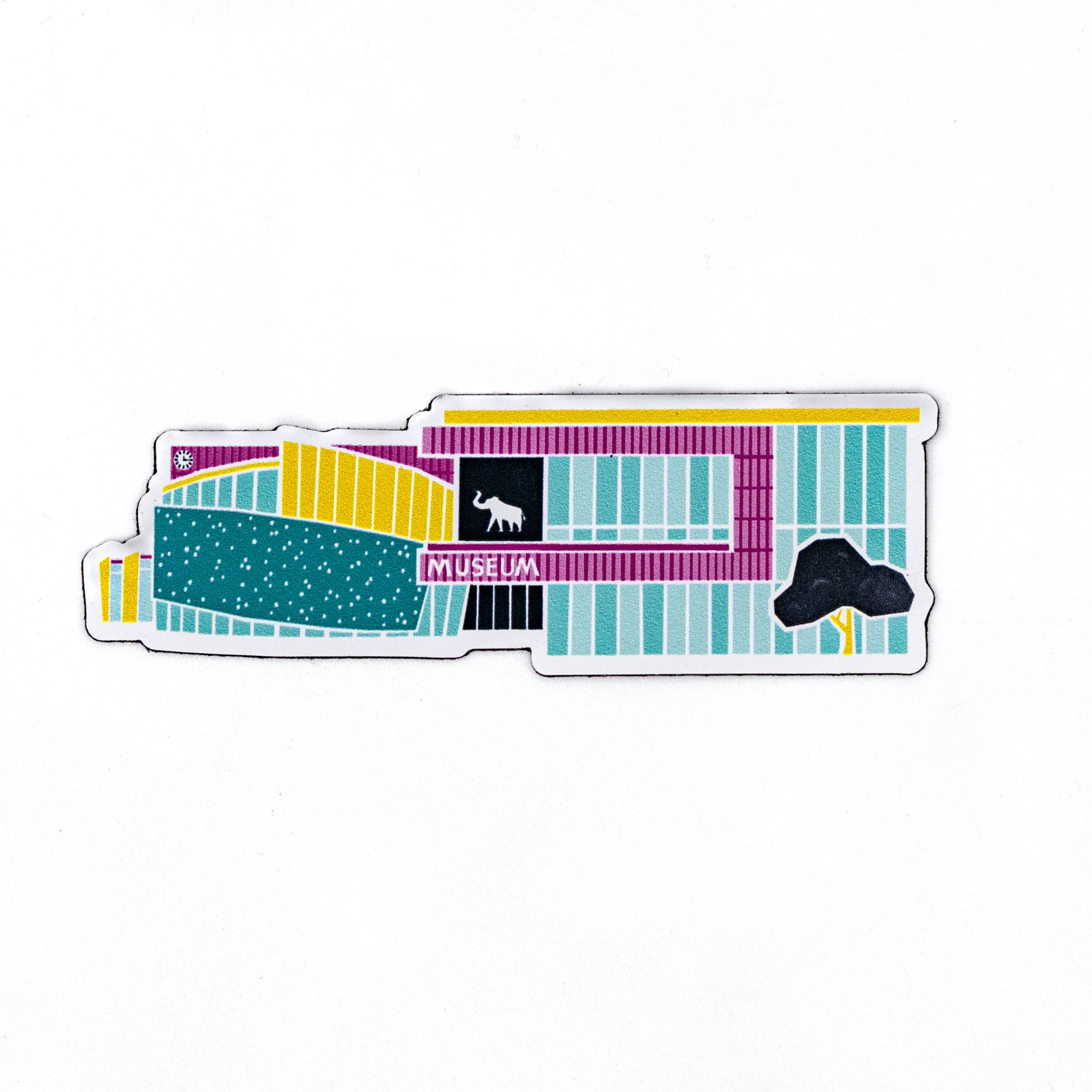 Royal Alberta Museum Magnet by Stephanie Simpson - RAM Shop